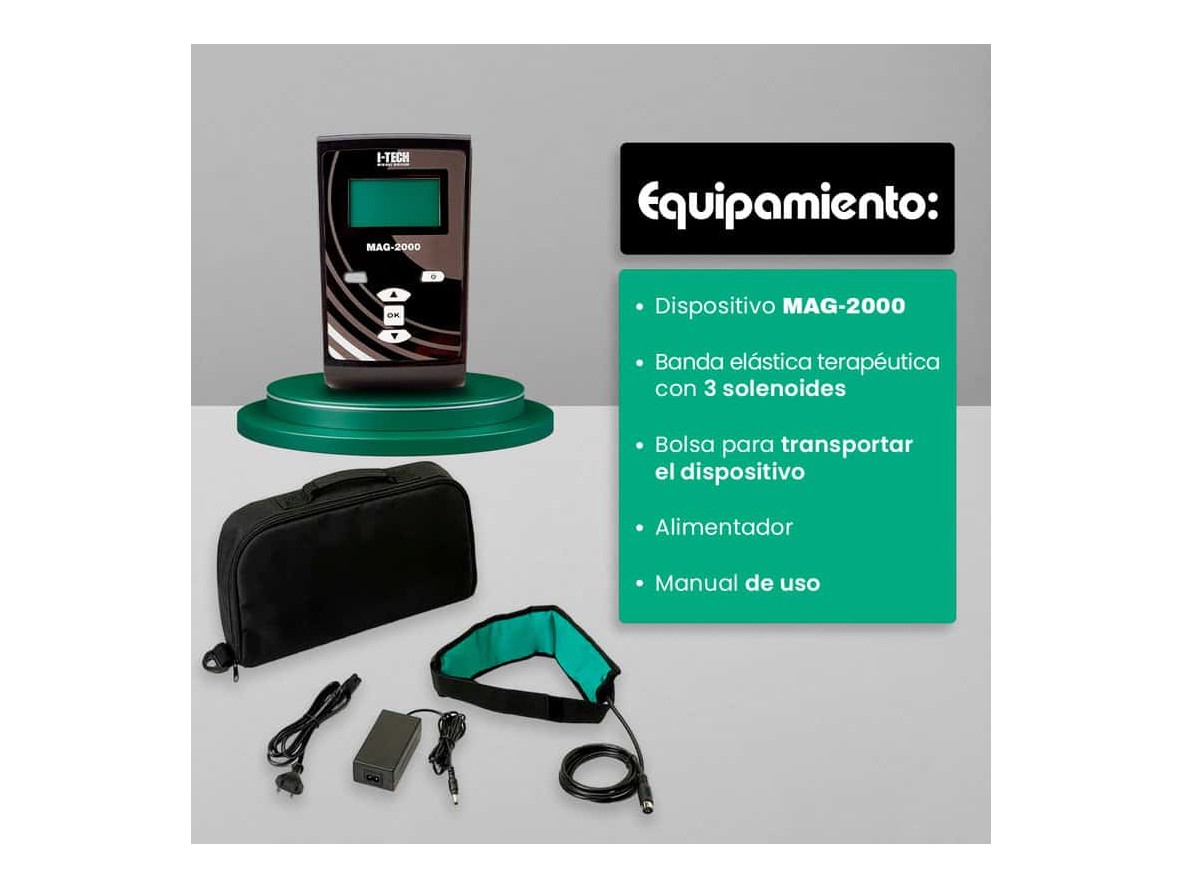 Pack Magnetoterapia Mag 2000 con Tap2000 y par de solenoides